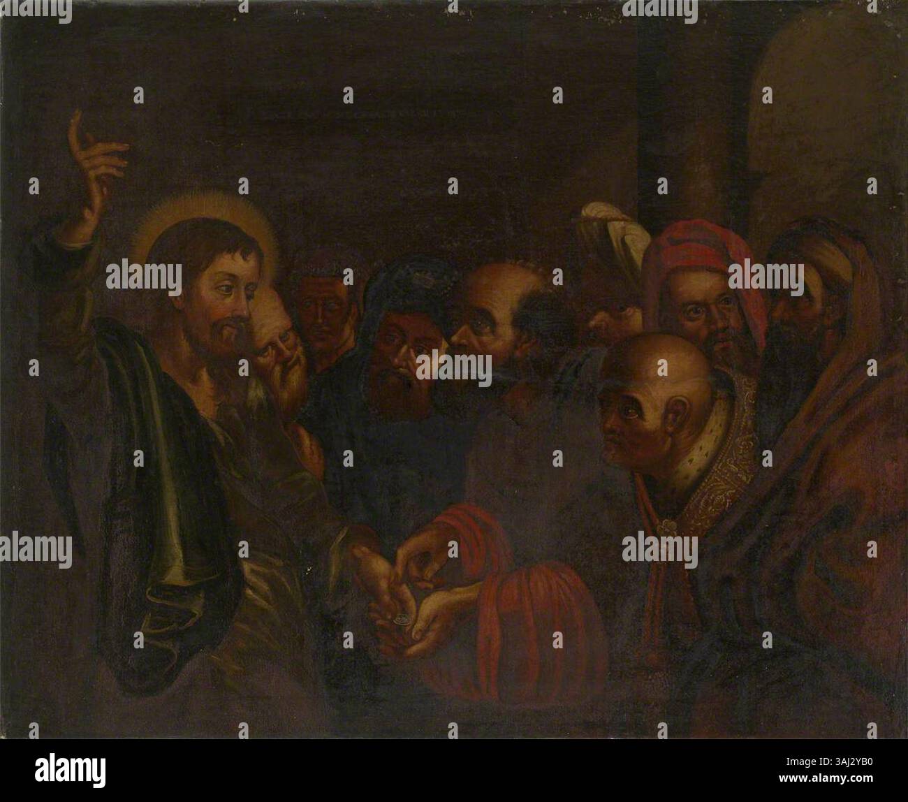 'The Tribute Money,' painted after Rubens between 1770 and 1799 ...