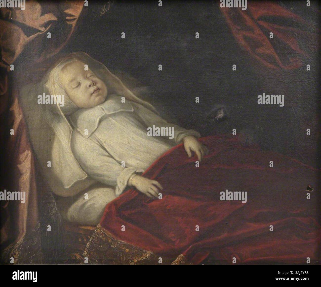This 1638 painting by an unknown English artist depicts the deceased ...