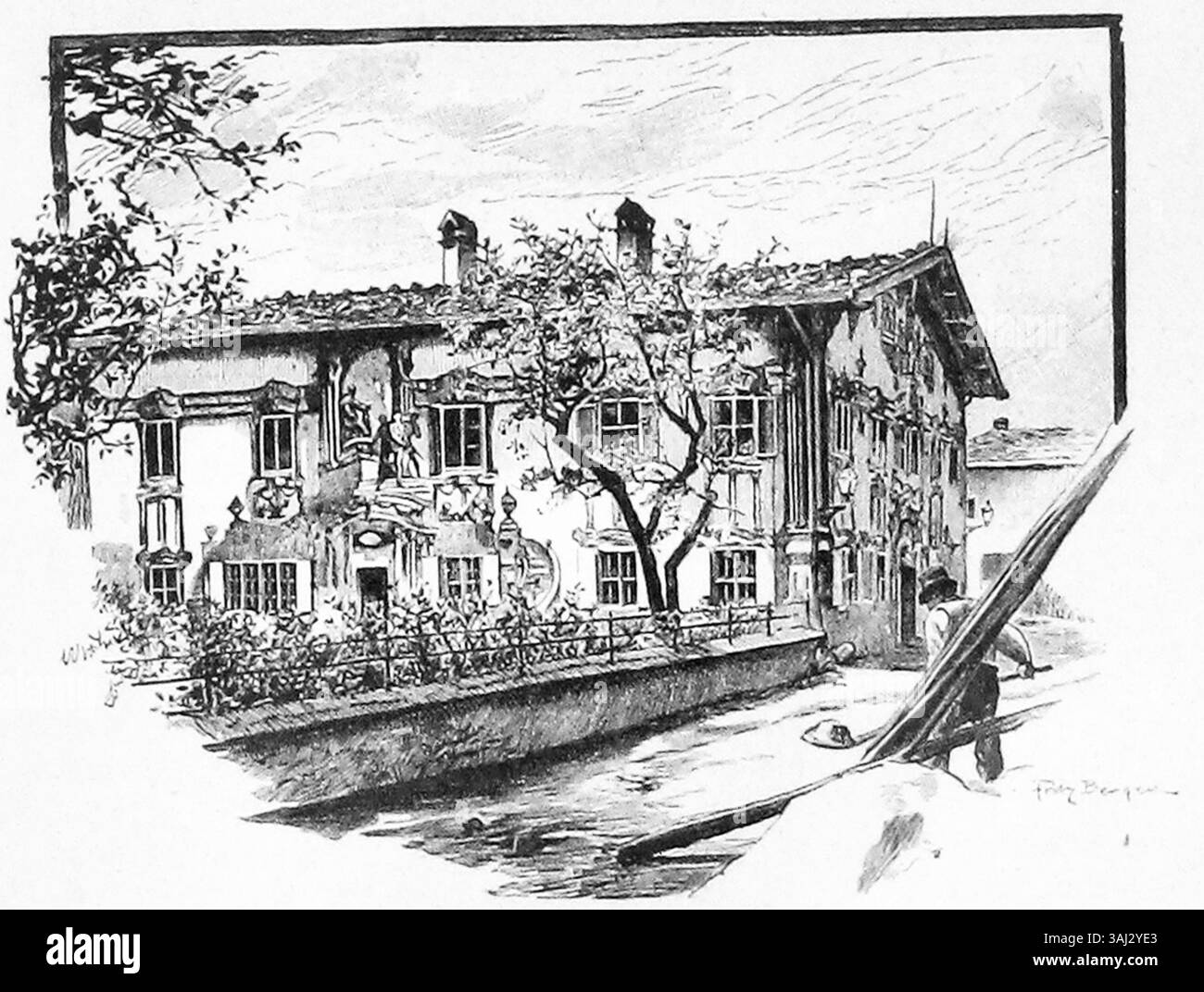 An illustration by Fritz Bergen from 'Die Gartenlaube' (1890 ...