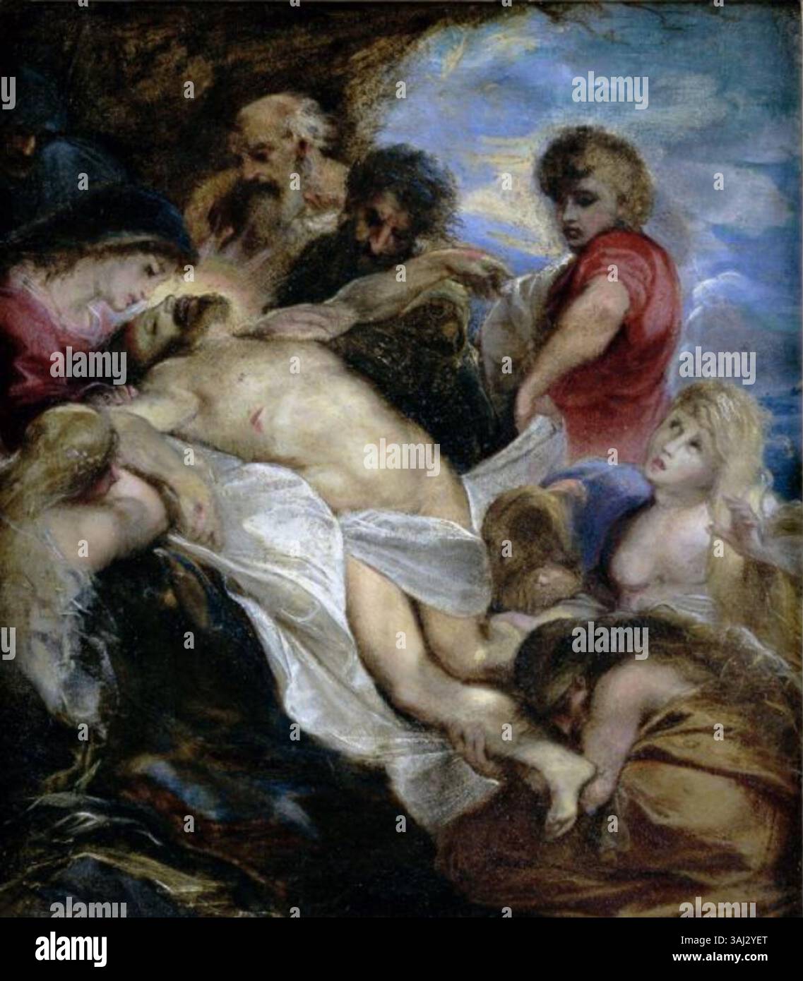 Peter Paul Rubens' 'The Lamentation of Christ' (circa 1605) depicts the mourning of Christ's ...