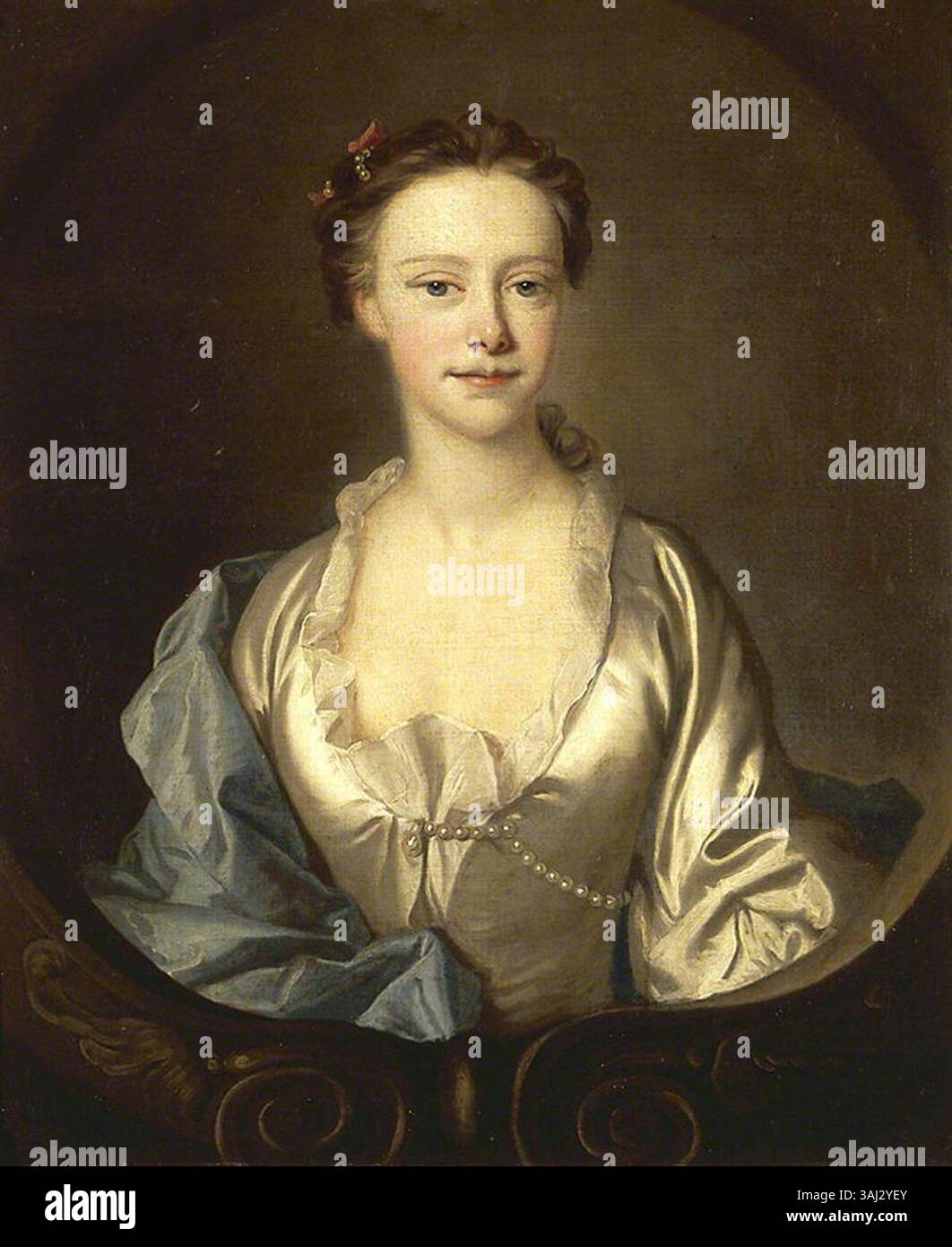 A portrait of an unknown young woman, created in the style of Allan ...