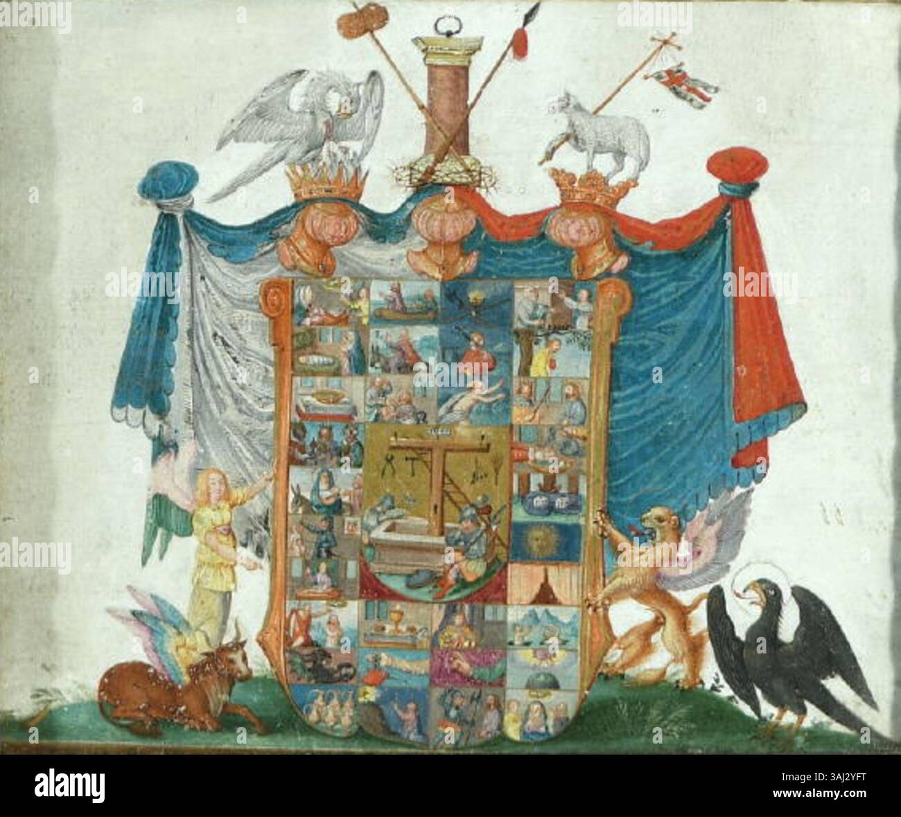 This 17th-century gouache by Friedrich Brentel, titled *Leben und ...