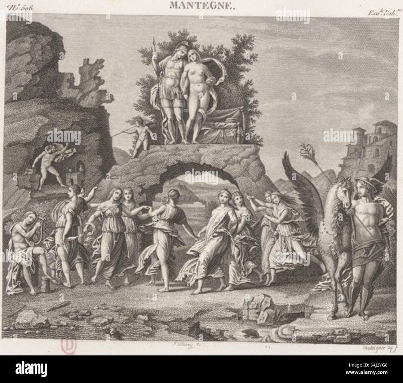 Le Parnasse by Antoine-Claude-François Villerey, circa 1810, is a ...