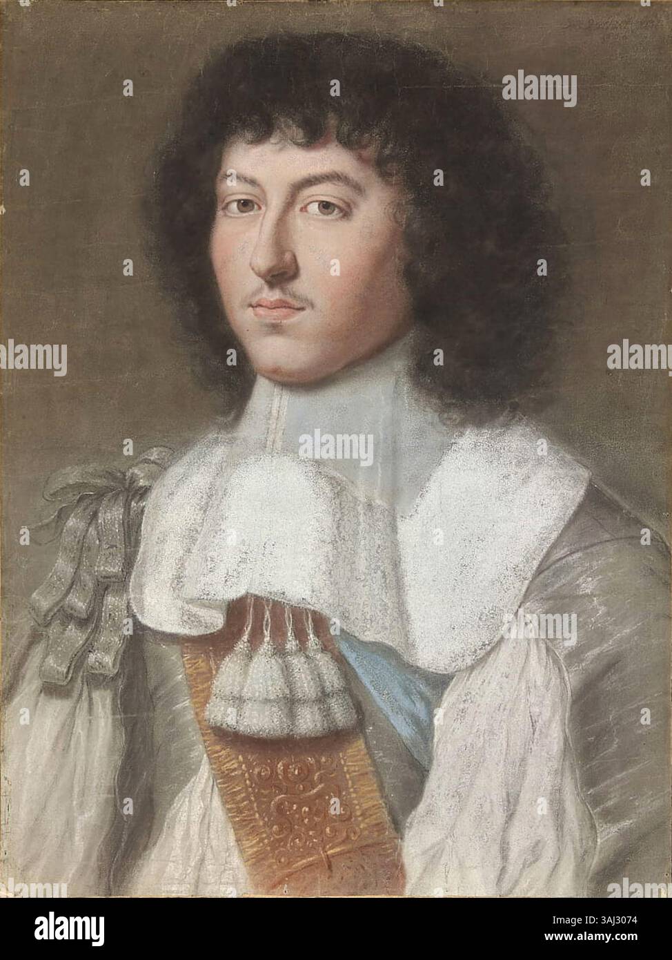 Wallerant Vaillant's 1660 pastel and graphite drawing depicts King ...