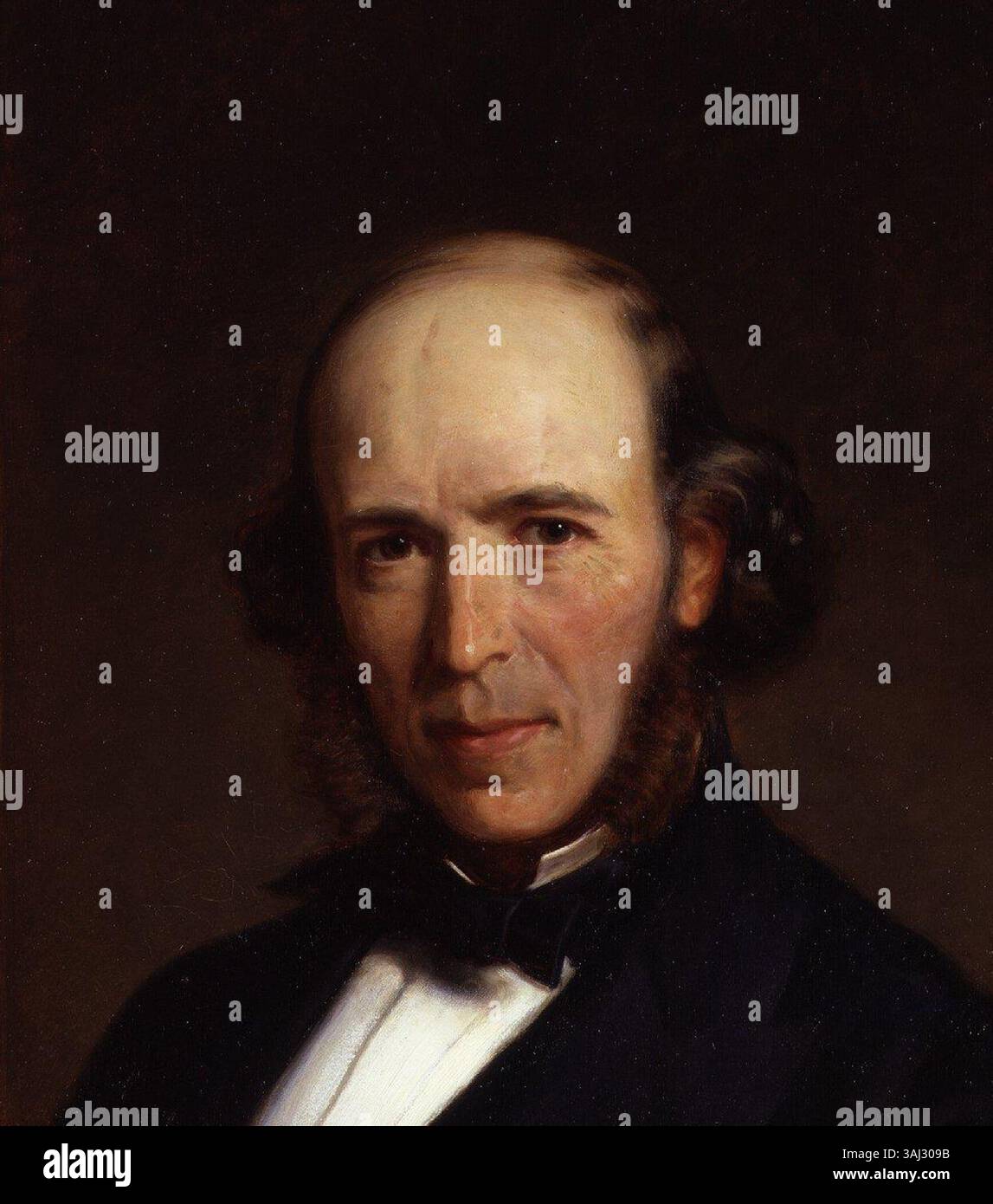 This portrait by John Bagnold Burgess depicts Herbert Spencer, the ...