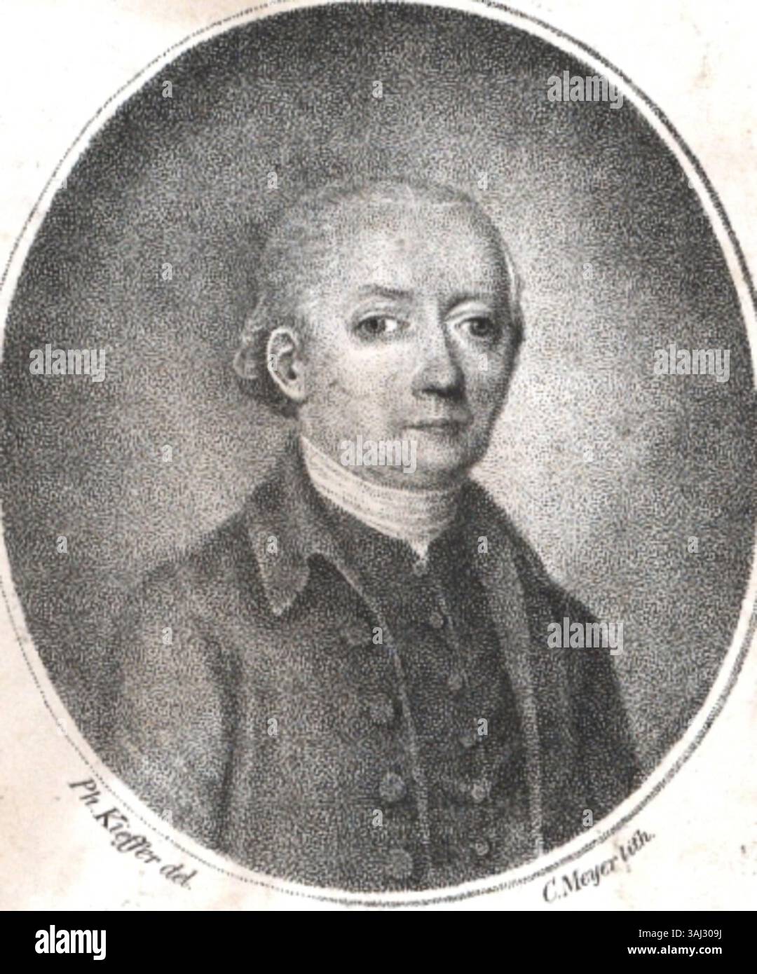 Portrait of Edmund von Kesselstatt, painted by Philipp Kieffer, a ...