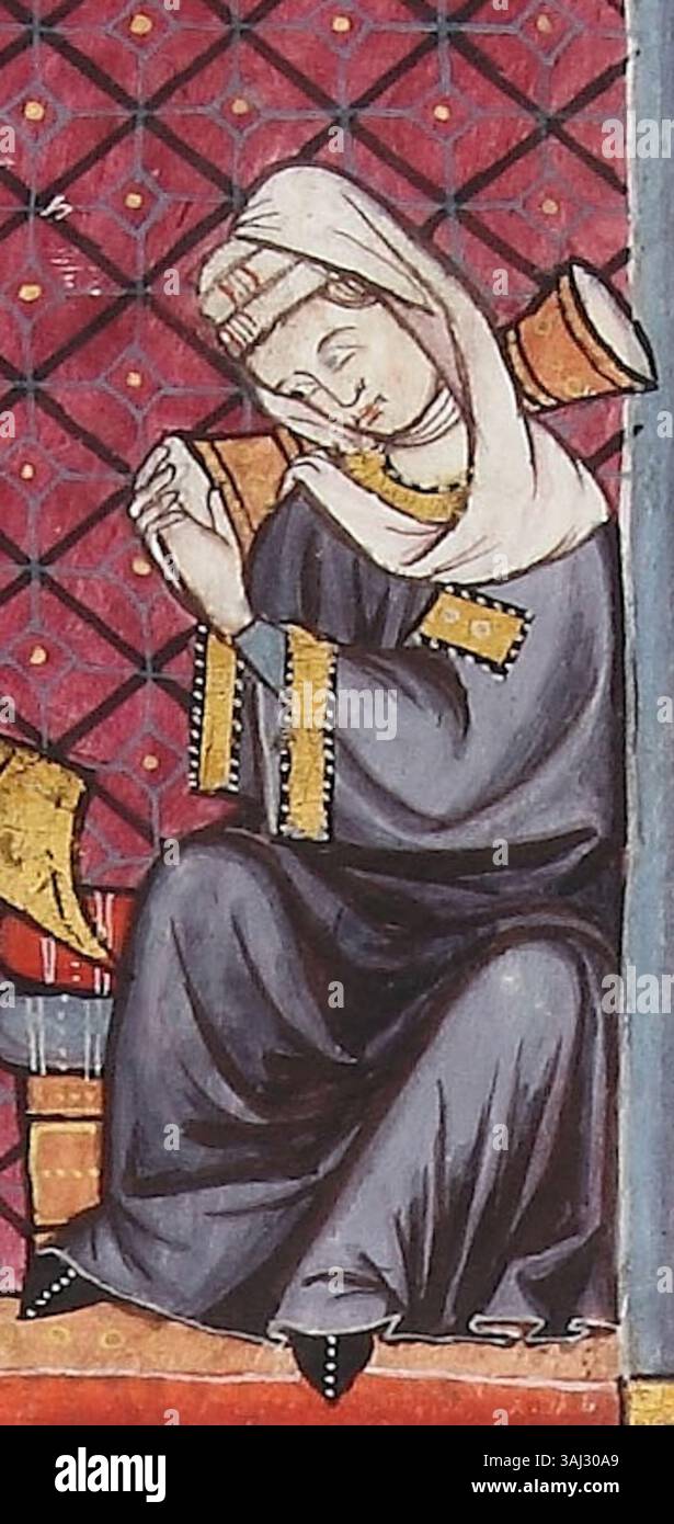 This 1140 AD depiction, from the 'Codex of the Musicians,' shows a ...