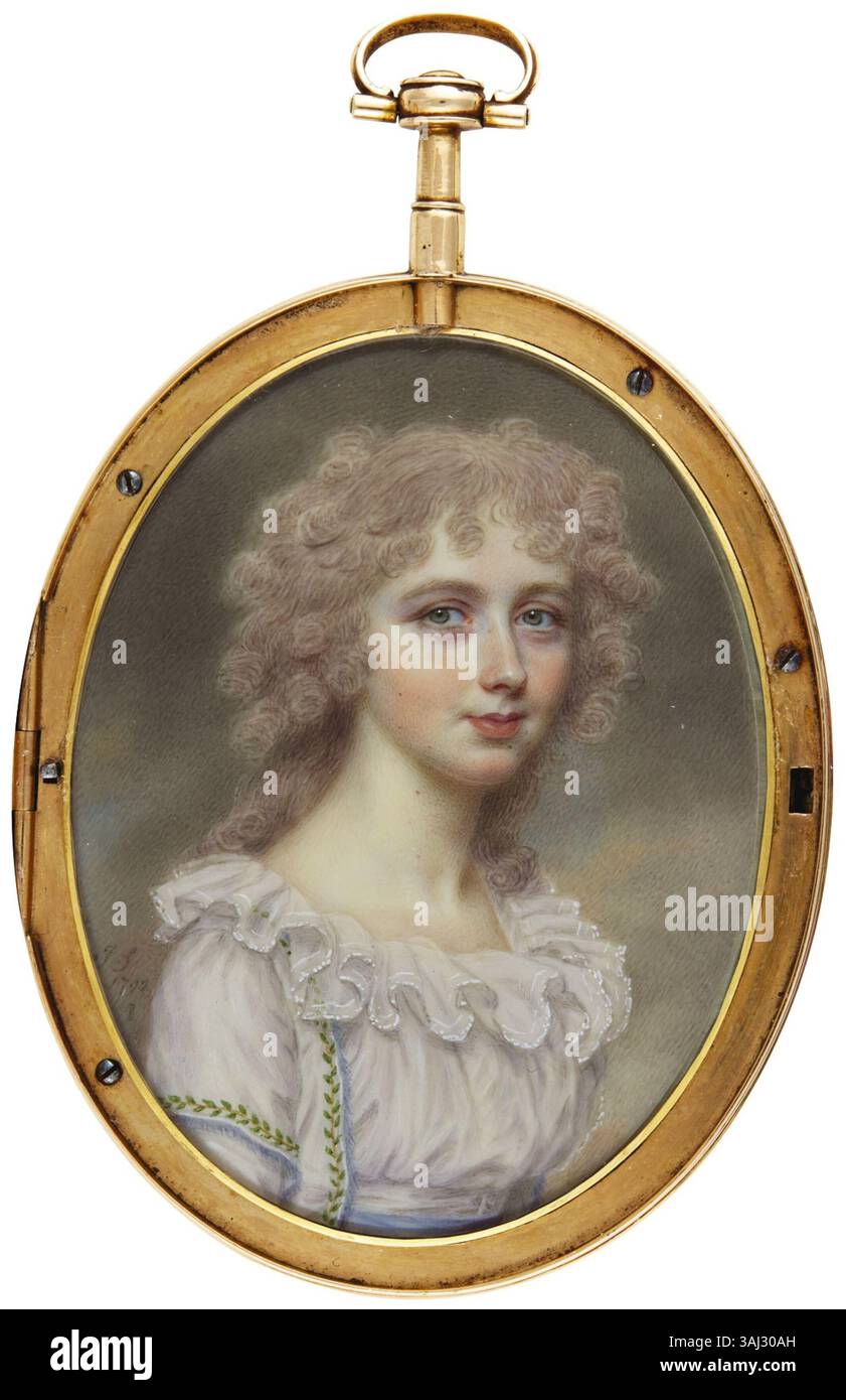 This portrait by John Smart, created in 1792, depicts Frances 'Fanny ...