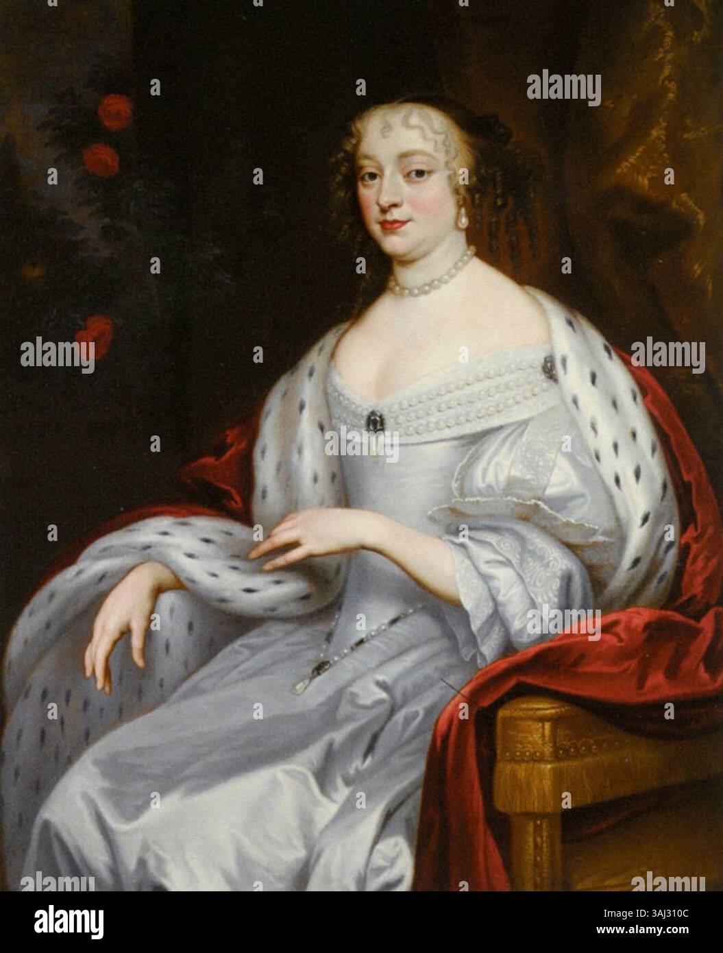 Portrait of Anne Hyde, Duchess of York, painted by Peter Lely in the ...