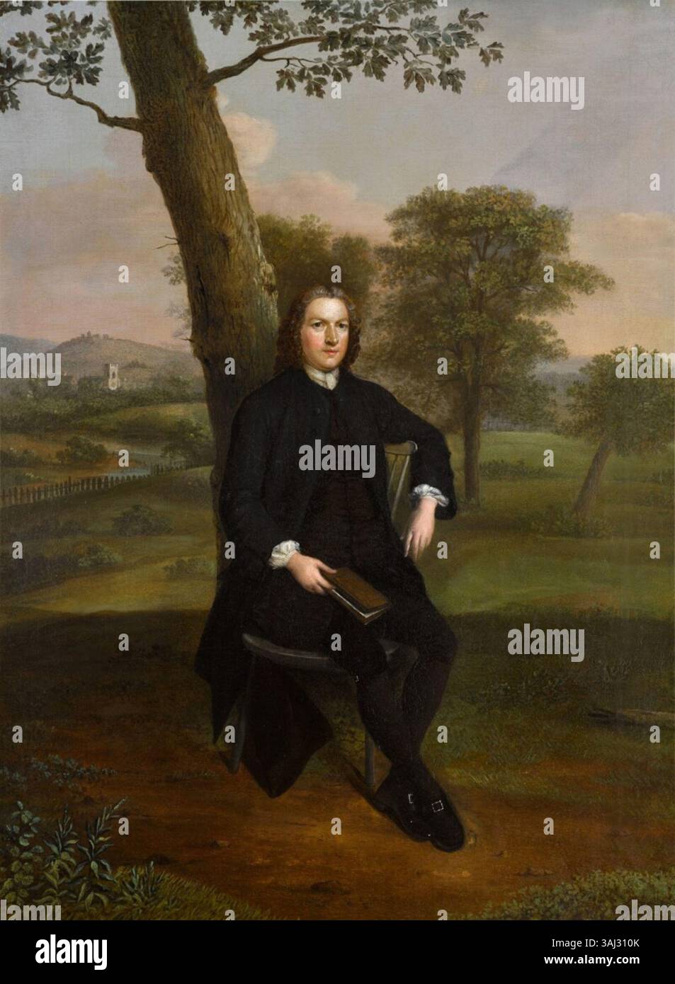 This portrait by Arthur Devis, dated 1749, depicts Thomas Starkie, a ...
