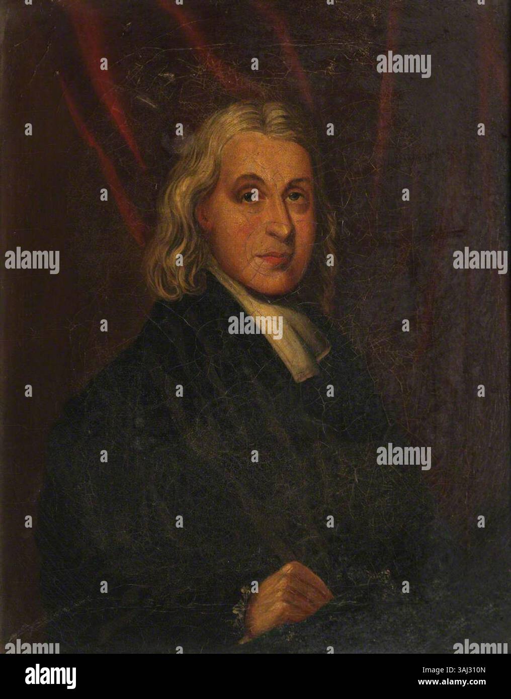 This 18th-century portrait painting depicts Reverend Edmund Nelson ...
