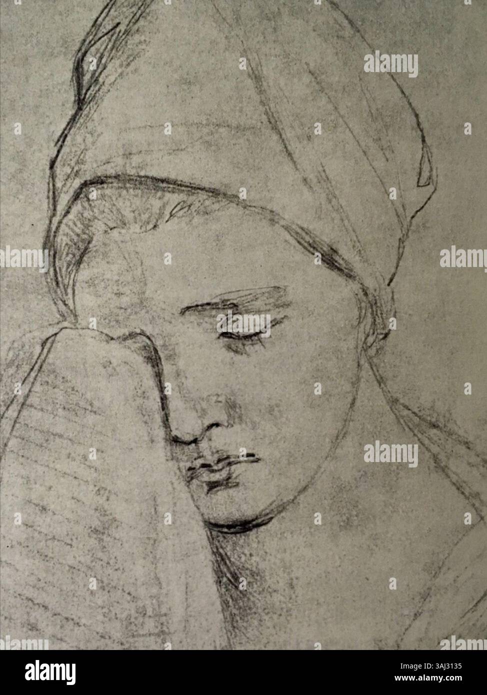 Anton Losenko's 1773 pencil study of 'Hector and Andromache' captures ...