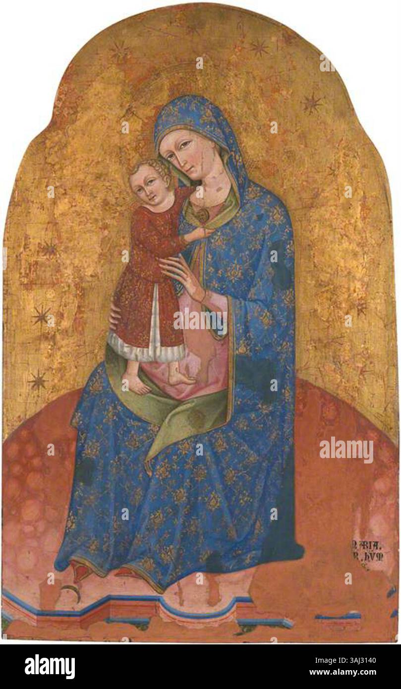 This late 14th-century painting from the Dalmatian school depicts the Virgin and Child in a ...