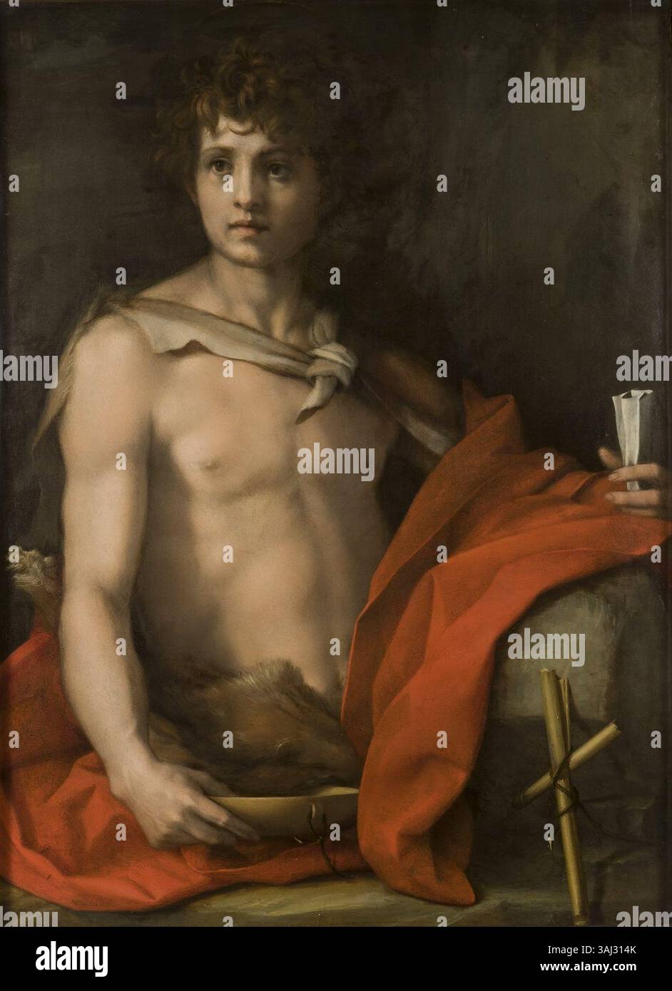 This 1523 painting by Andrea del Sarto depicts Saint John the Baptist ...