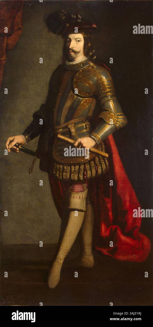 This portrait, created in the workshop of Francisco de Zurbarán ...