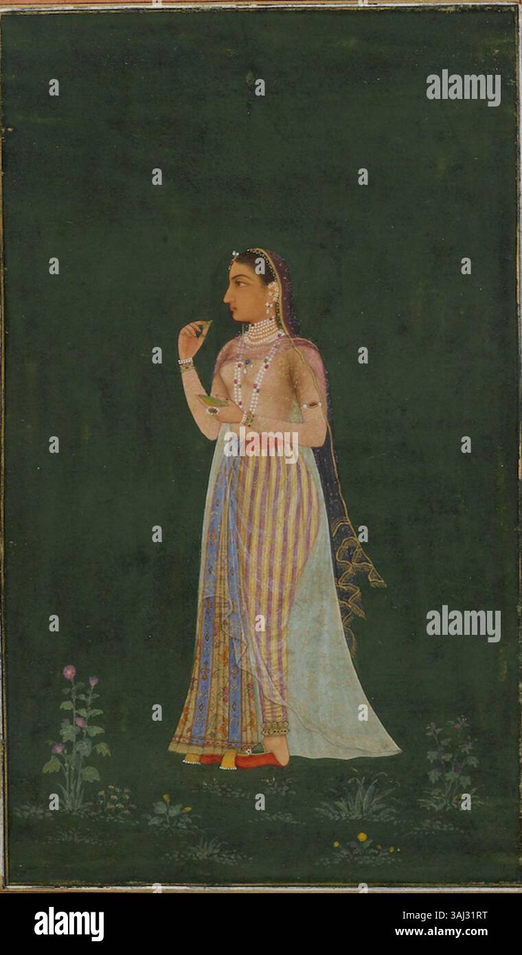 This portrait of Princess Jahanara, aged 18, attributed to Lalchand ...