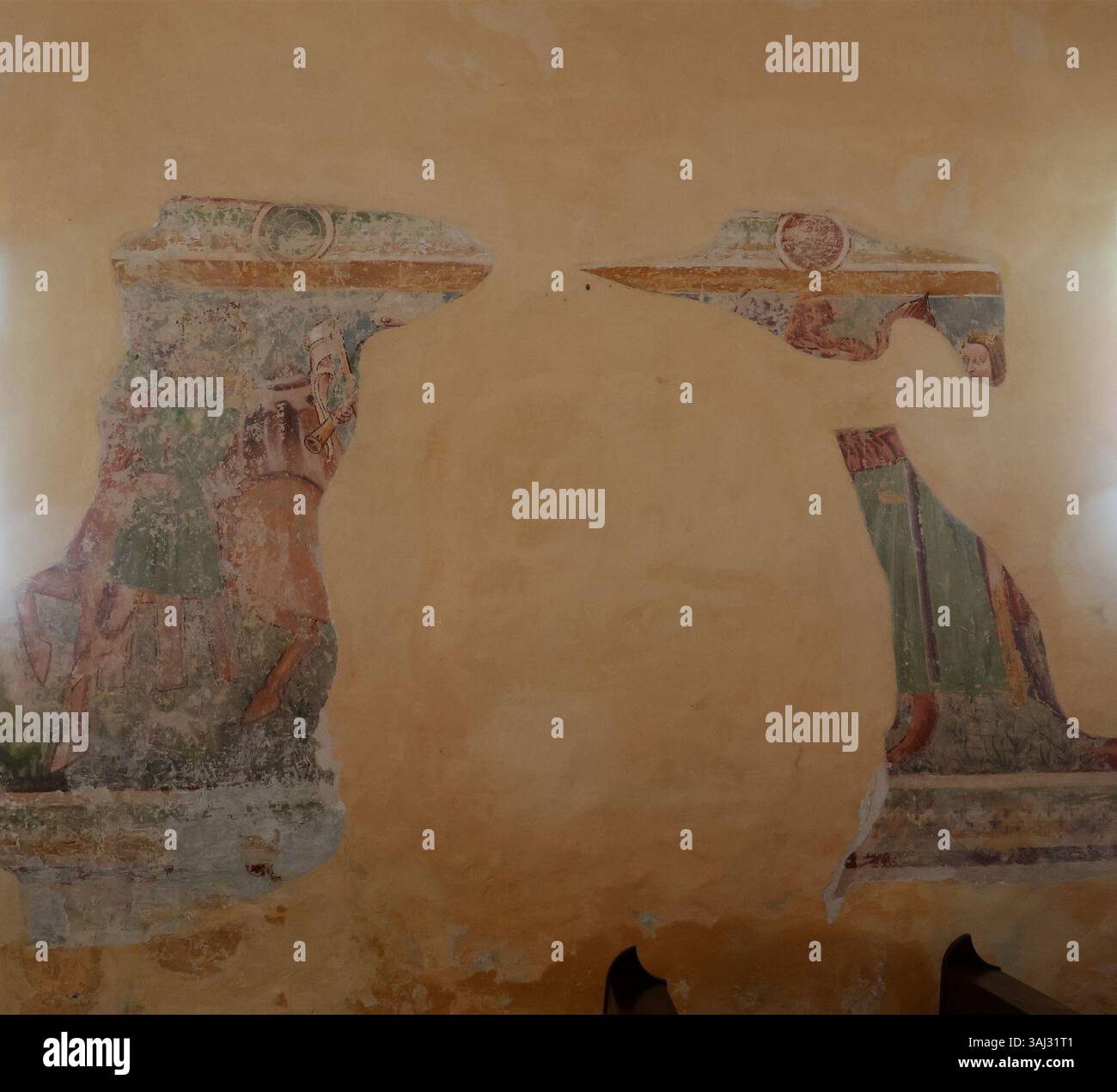 This 15th-century fresco from the Church of St. Primus and Felician ...