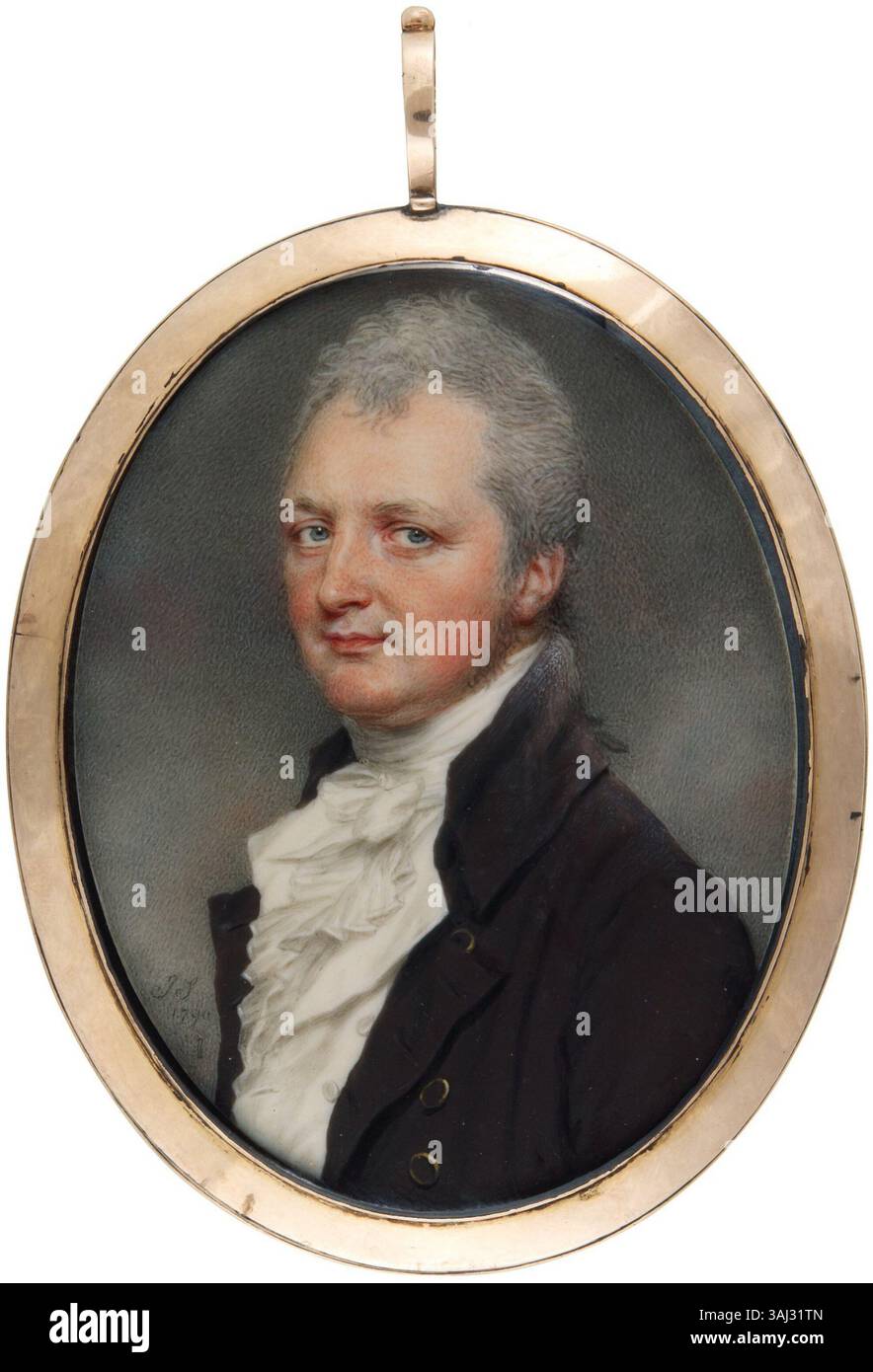 John Smart's 1790 watercolor and bodycolor portrait of Thomas Cockburn ...
