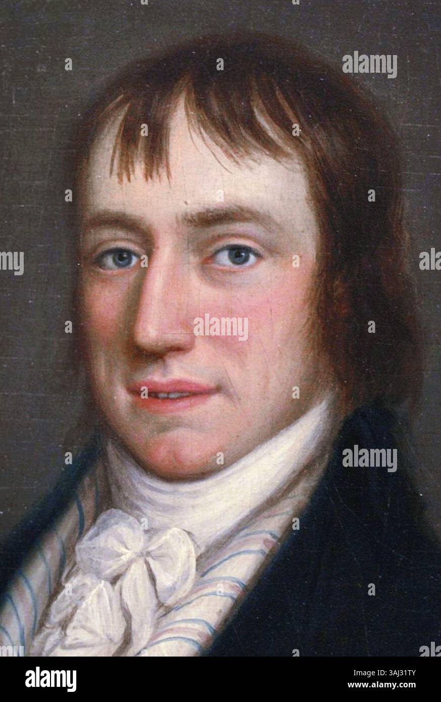 A portrait of William Wordsworth, painted by William Shuter in 1798 ...