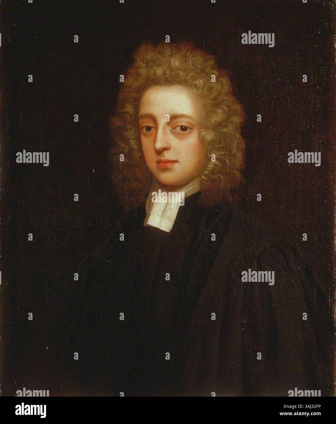 Portrait of Reverend Edmund Nelson (1693-1747), painted circa 1720 by an anonymous British ...