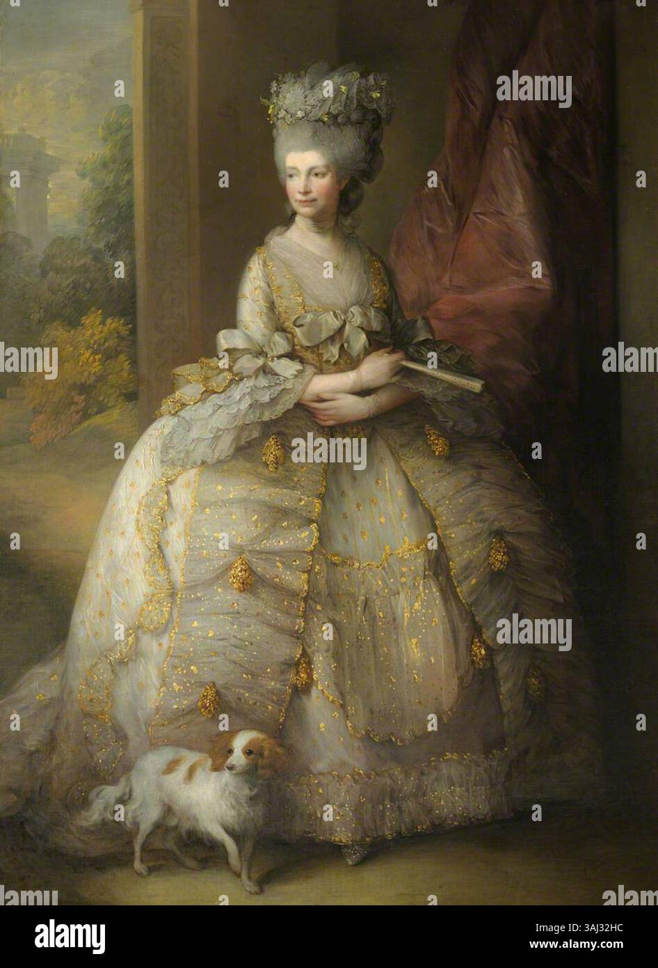 This portrait of Charlotte Sophia of Mecklenburg-Strelitz, after Thomas ...