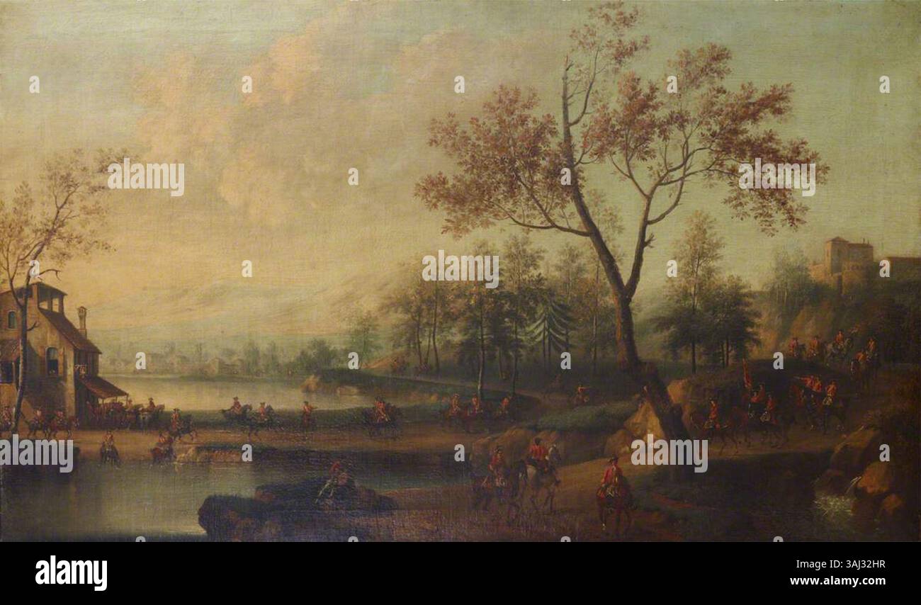 This painting depicts the Men of the Life Guards at the Battle of ...
