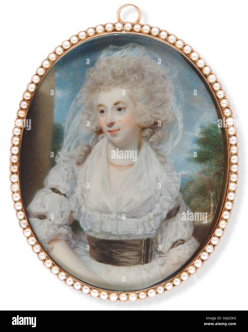 A portrait of Emilia Olivia, the 2nd Duchess of Leinster, painted by ...
