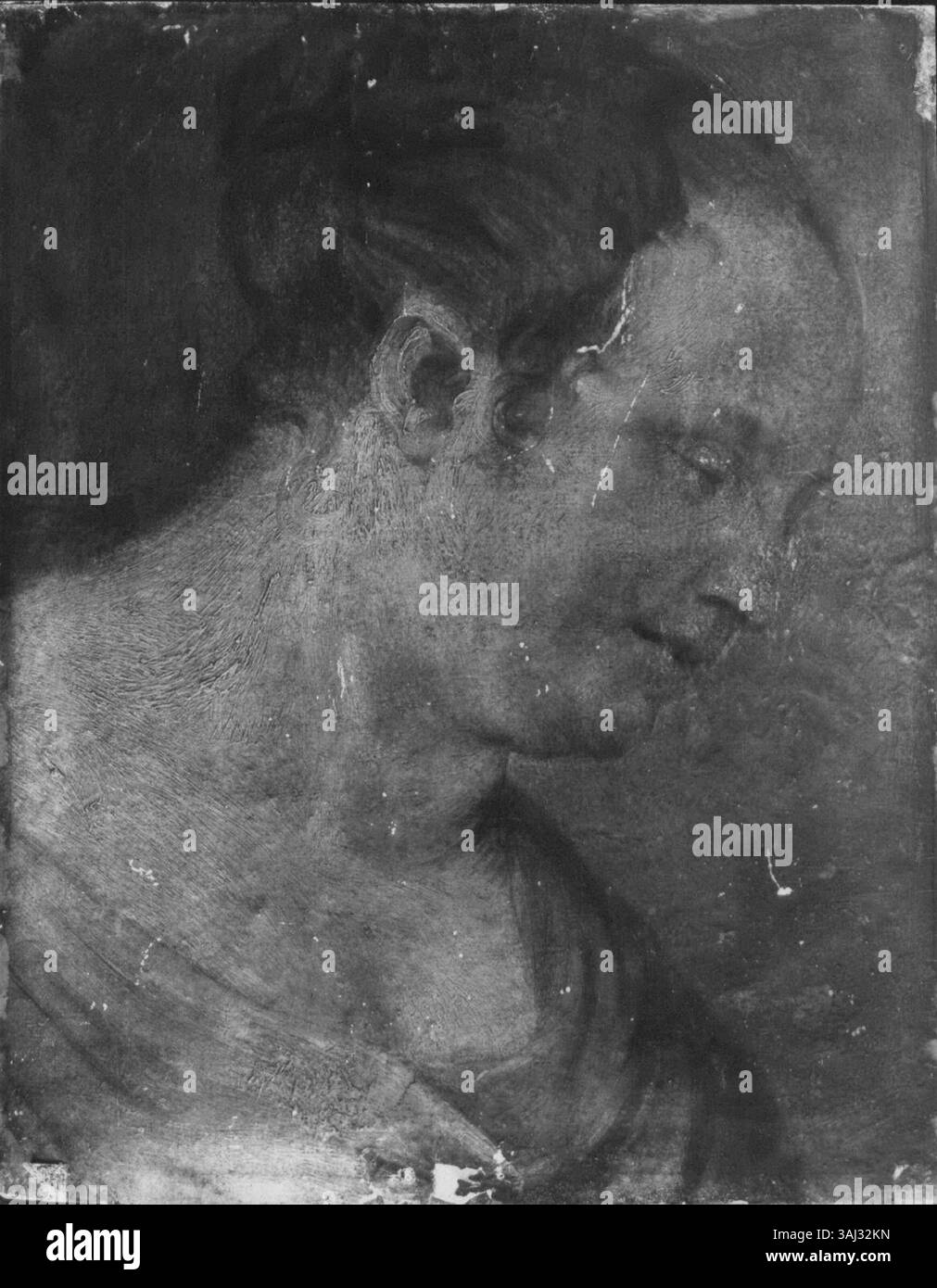 Italian renaissance painting, woman Black and White Stock Photos ...