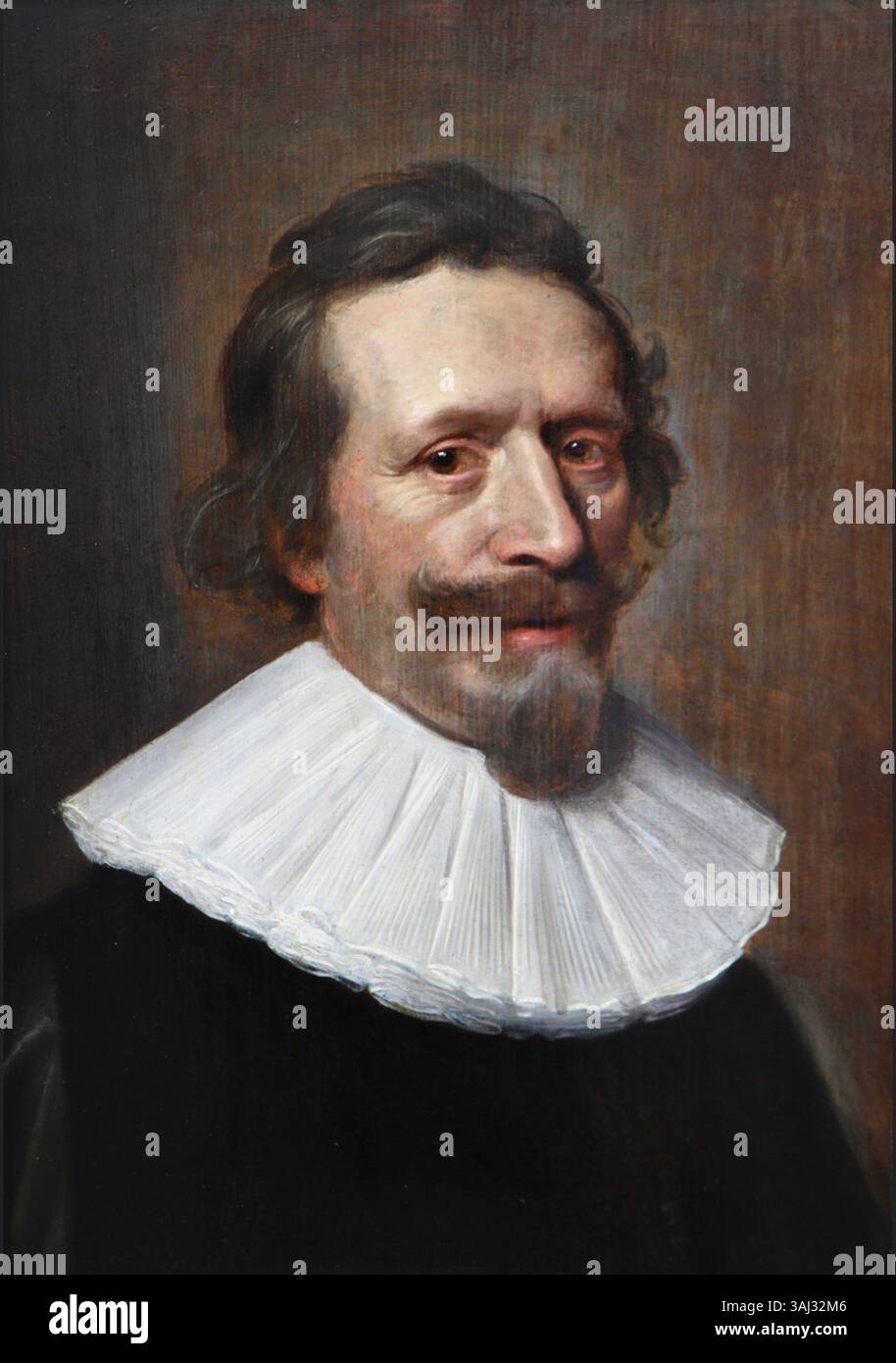 A portrait painting attributed to Pieter van der Plas, created between ...