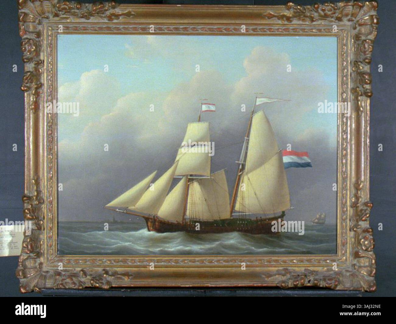 This painting from between 1825 and 1830 portrays the ship 'Cristina ...