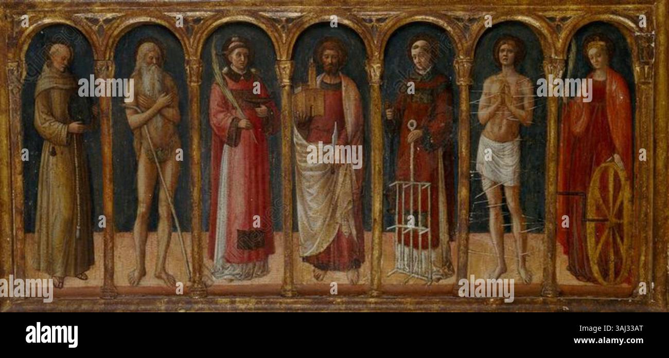 A work by Giovanni Bellini, likely completed as part of the predella of ...