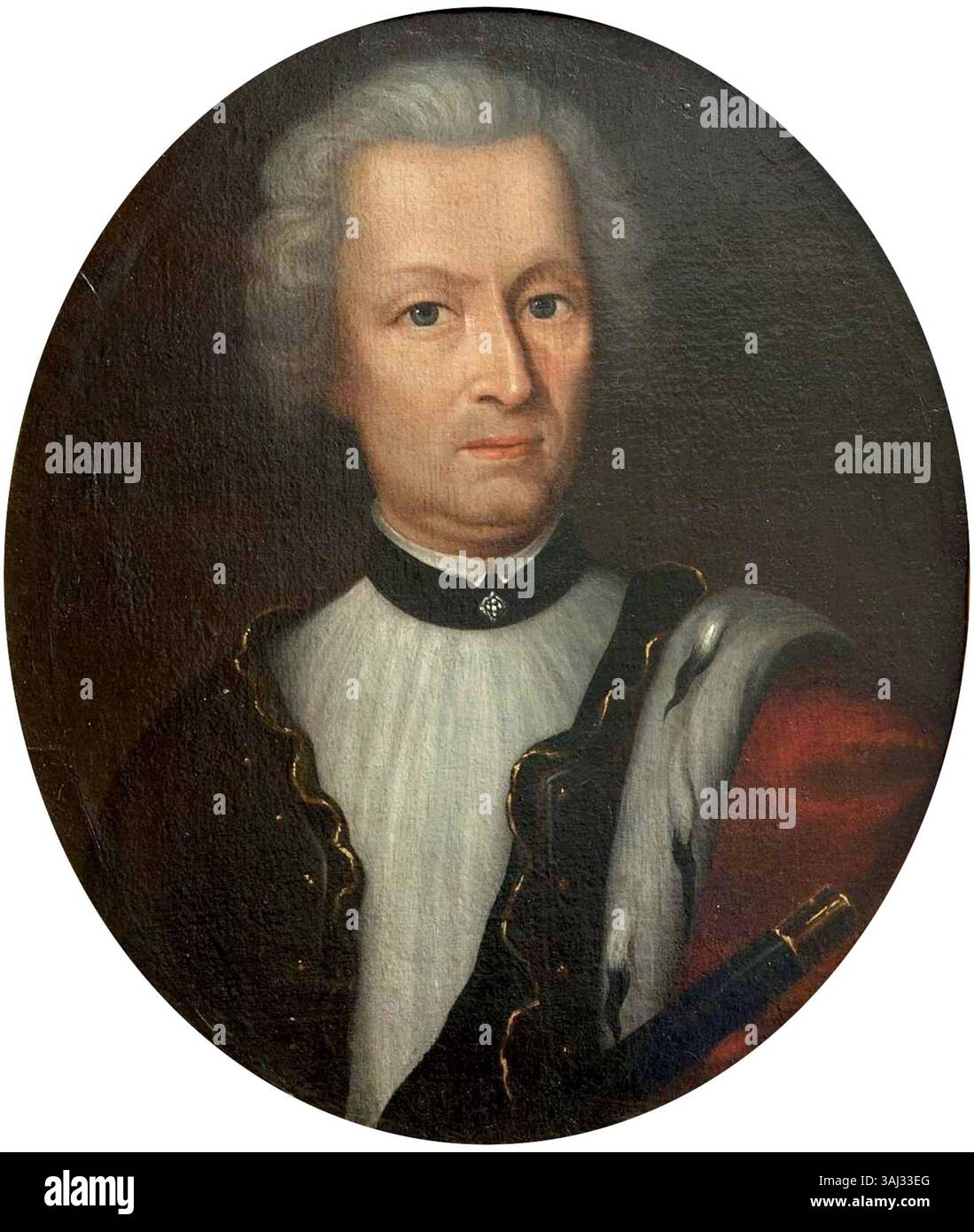 This pre-1732 portrait of Józef Lubomirski, painted by an unknown ...