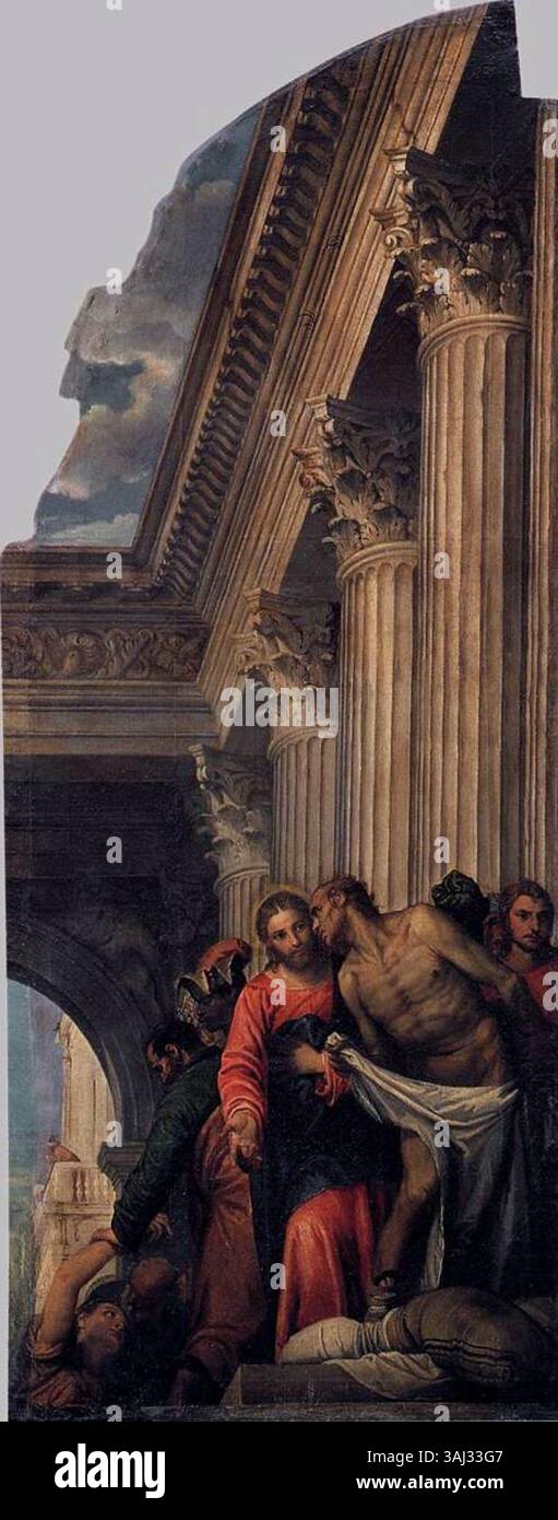 This cropped version of Paolo Veronese's 'Healing of the Lame Man at ...