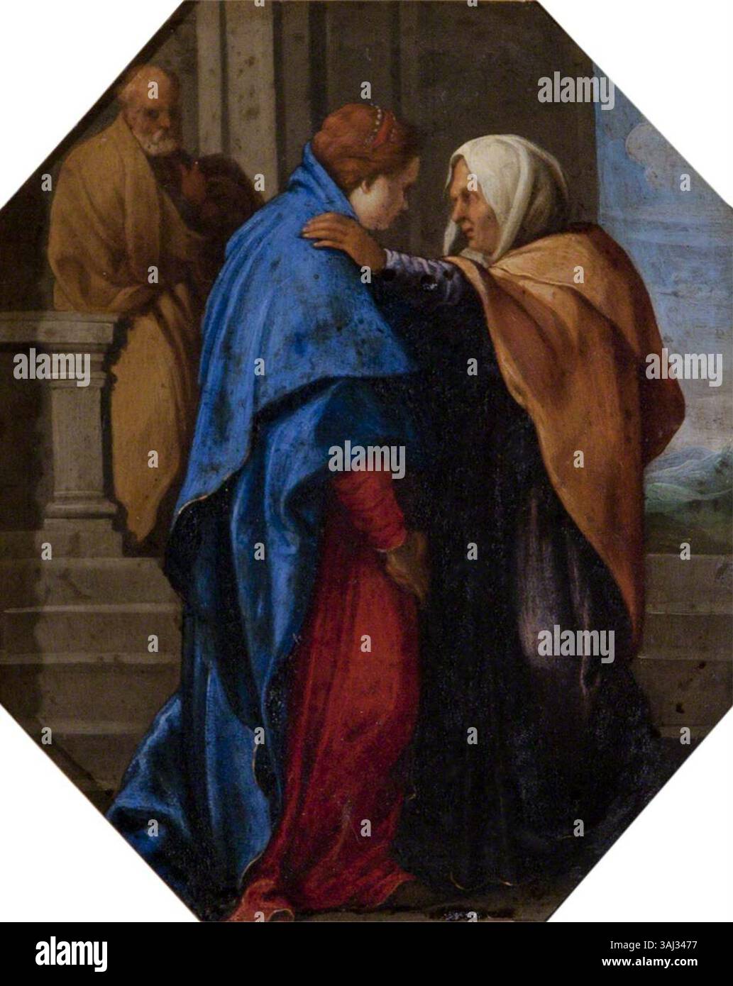 Attributed to Alessandro Tiarini, this religious artwork depicts The ...