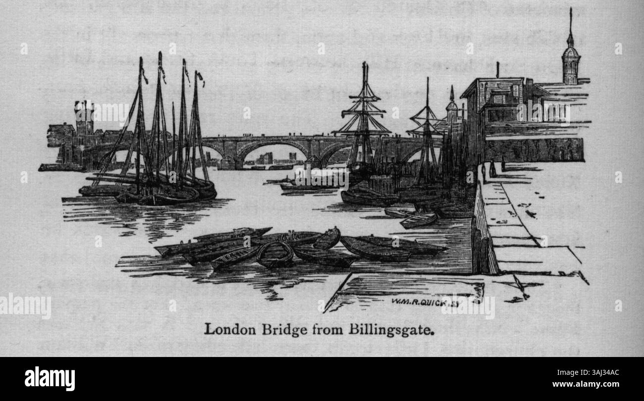 An illustration from Augustus Hare's 'Walks in London' (1878) showing a ...