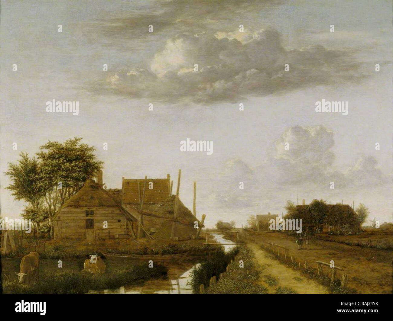 A 1646 painting attributed to Emanuel Murant, depicting a serene ...