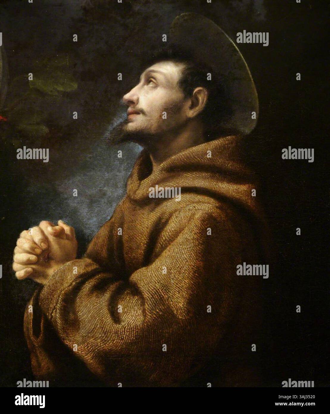 This 17th-century oil painting, attributed to the Italian Lombard ...