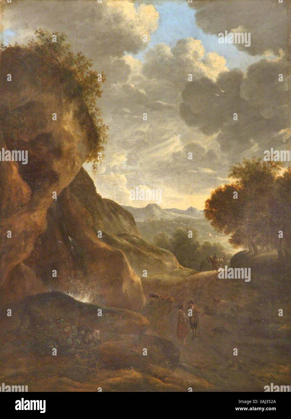 This landscape painting from the British (English) School, created ...