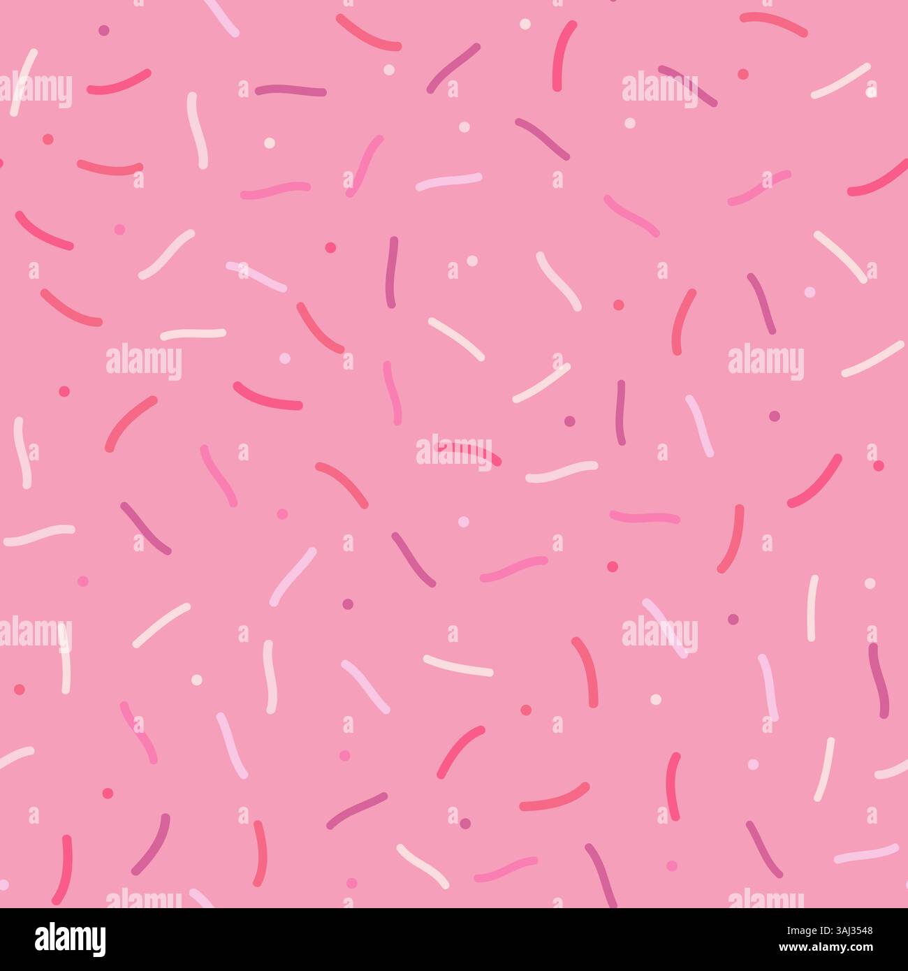 Simple Sprinkle Seamless Pattern. Pink donut glaze with colorful ...