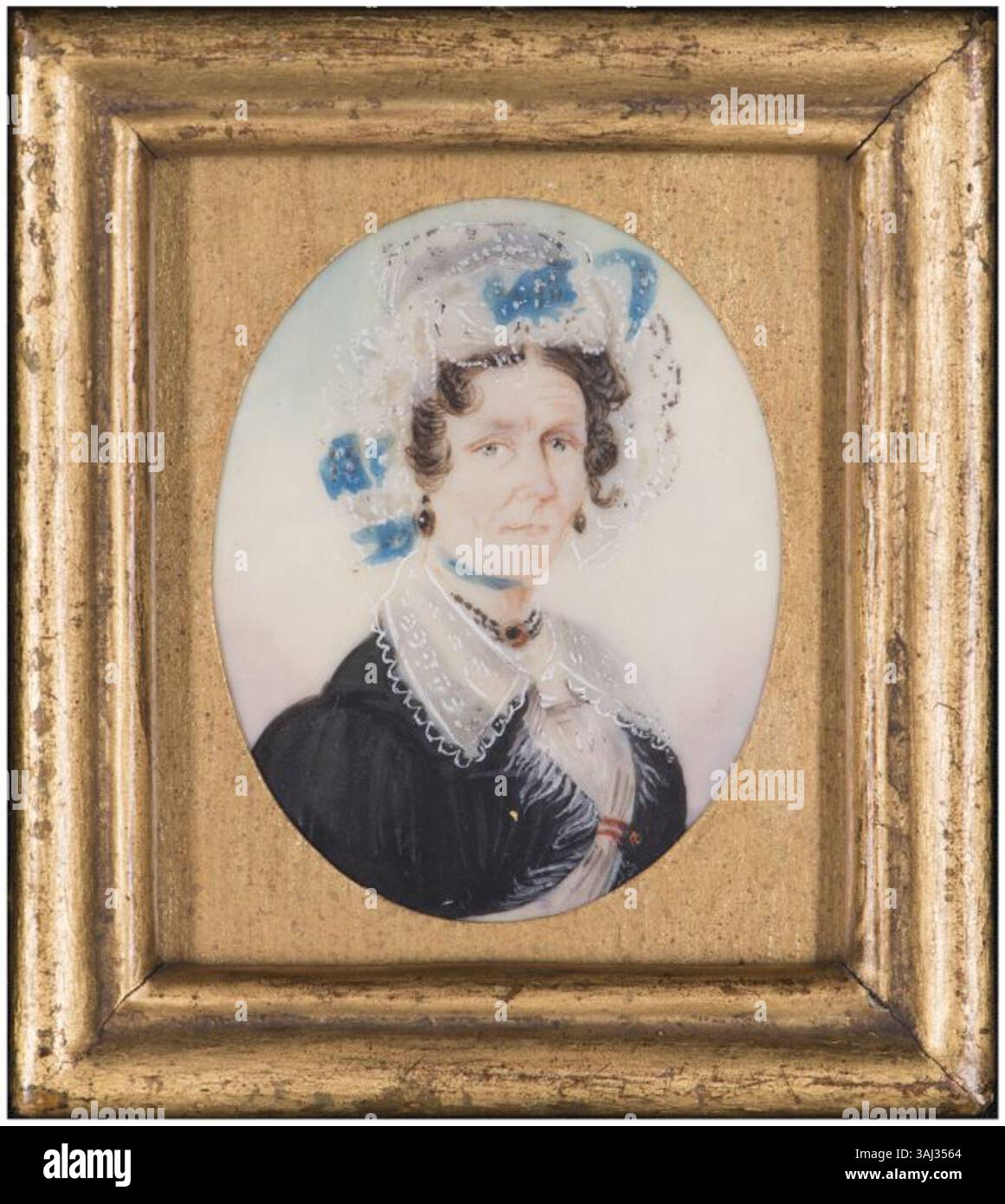 This portrait, created between 1825 and 1834, portrays an unknown lady ...
