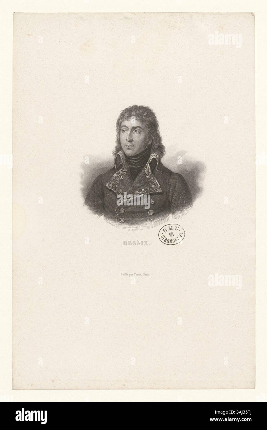 This intaglio print from the Boyer collection features a portrait of ...