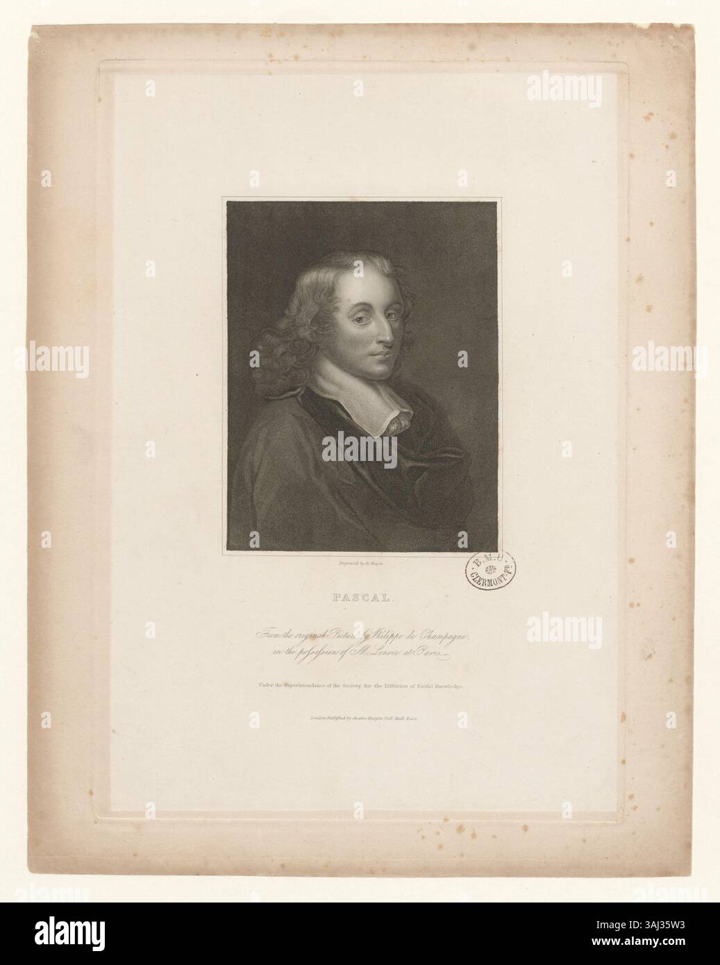 This intaglio print from the Boyer collection reproduces an original ...