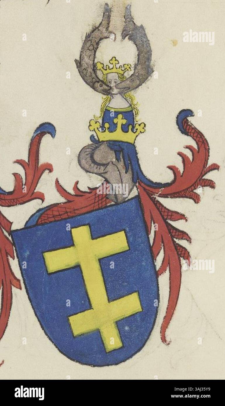 The Bojca shield of Vladislav II Jagiellon, used during the 1416 ...
