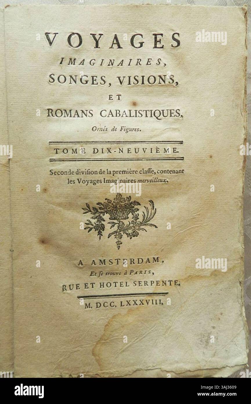 'Voyages imaginaires, songes, visions et romans cabalistiques - tome 19 ...