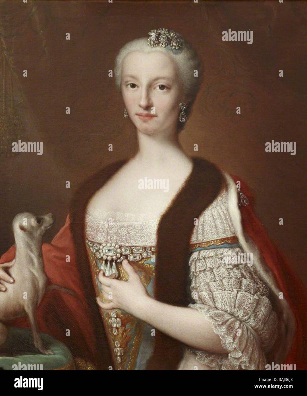 A portrait of Maria Antonia, Queen of Sardinia (1729–1785), painted ...