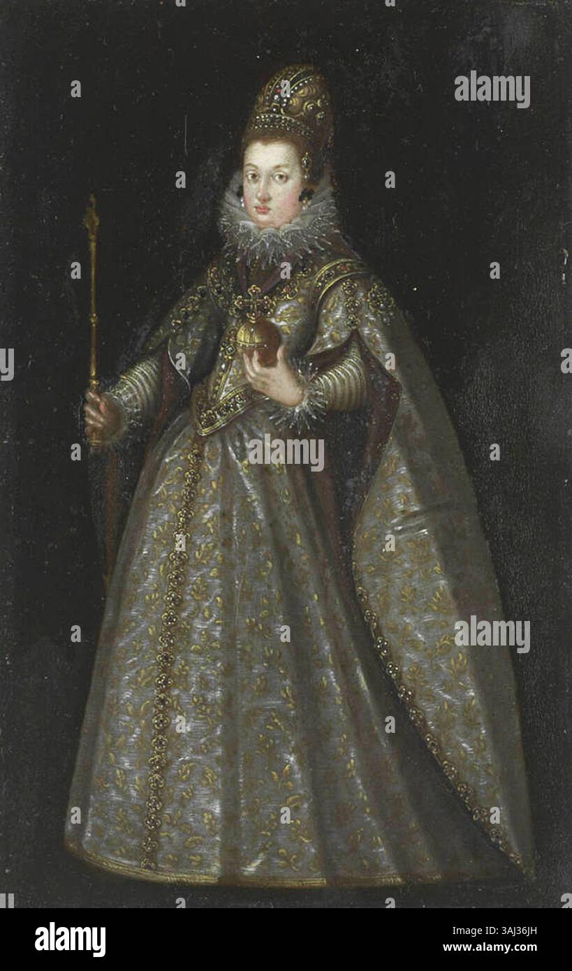 This portrait of Anna of Tyrol, painted between 1612 and 1622, depicts ...