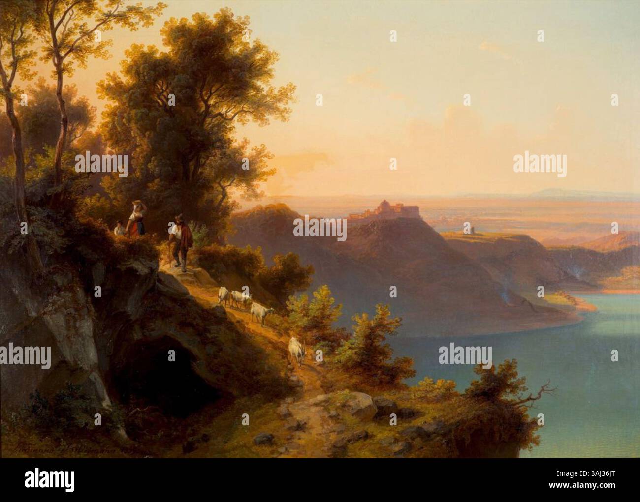 This painting by Ferdinand Konrad Bellermann from 1859 depicts Castel ...