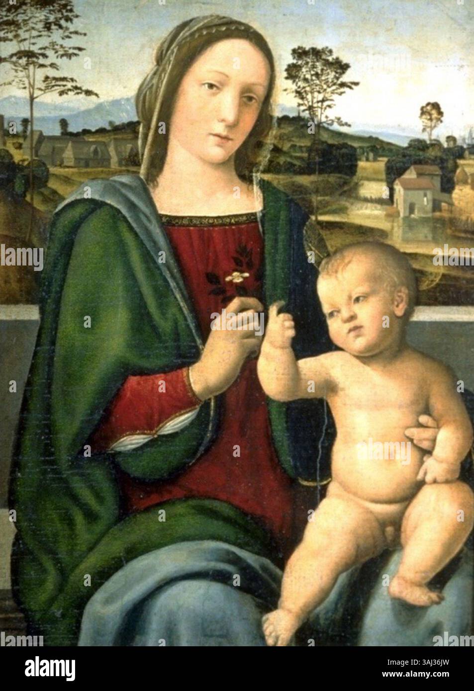 Mariotto Albertinelli's 'Madonna and Child' (circa 1495) depicts the Virgin Mary and infant ...