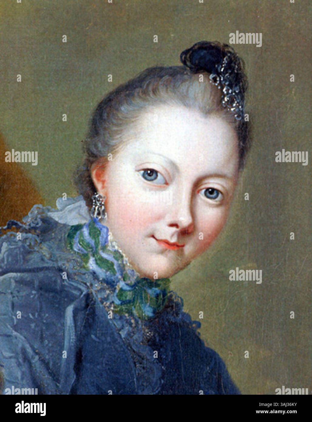 This 1762 oil portrait by Johann Heinrich Tischbein depicts Duchess ...