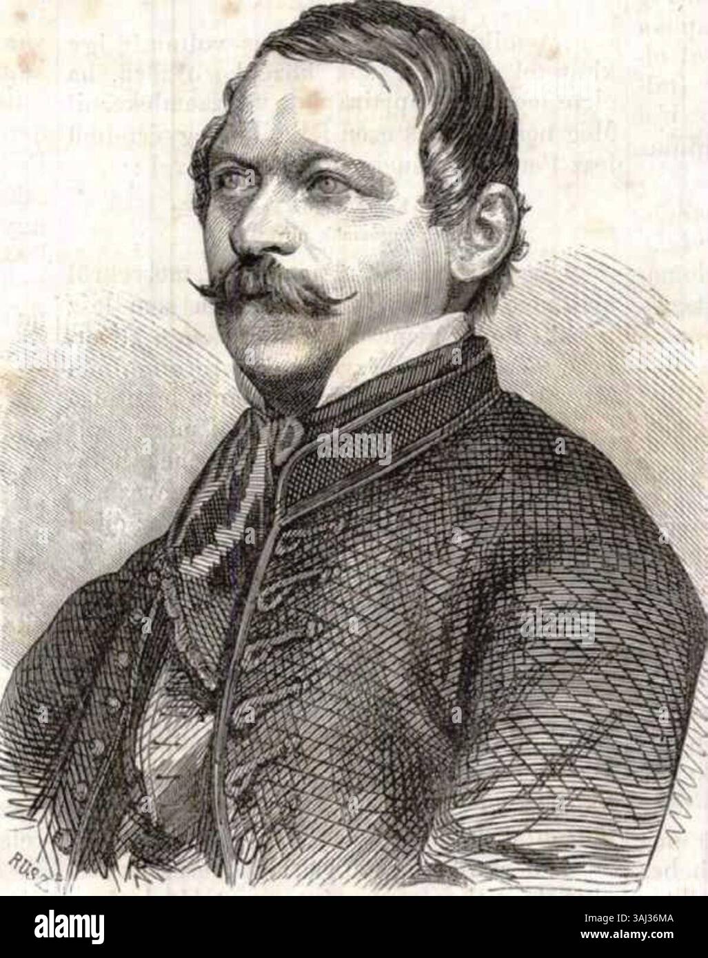 The 1865 painting of Reich Ignác by Károly Rusz portrays the Hungarian ...